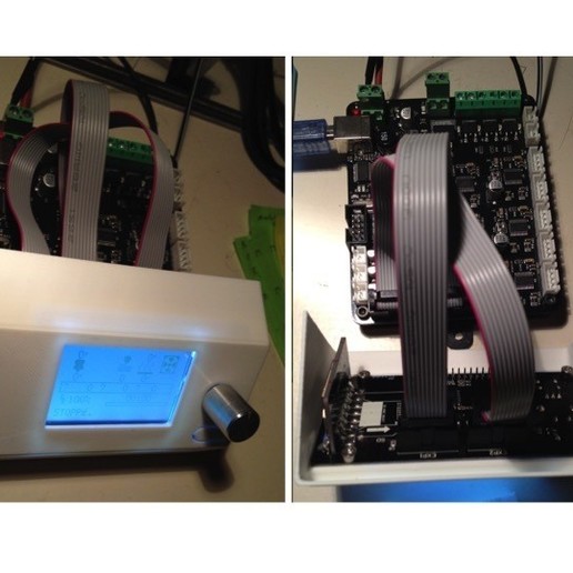 Download free STL files Single part case for 12864 MKS Mini Displays (2 ...
