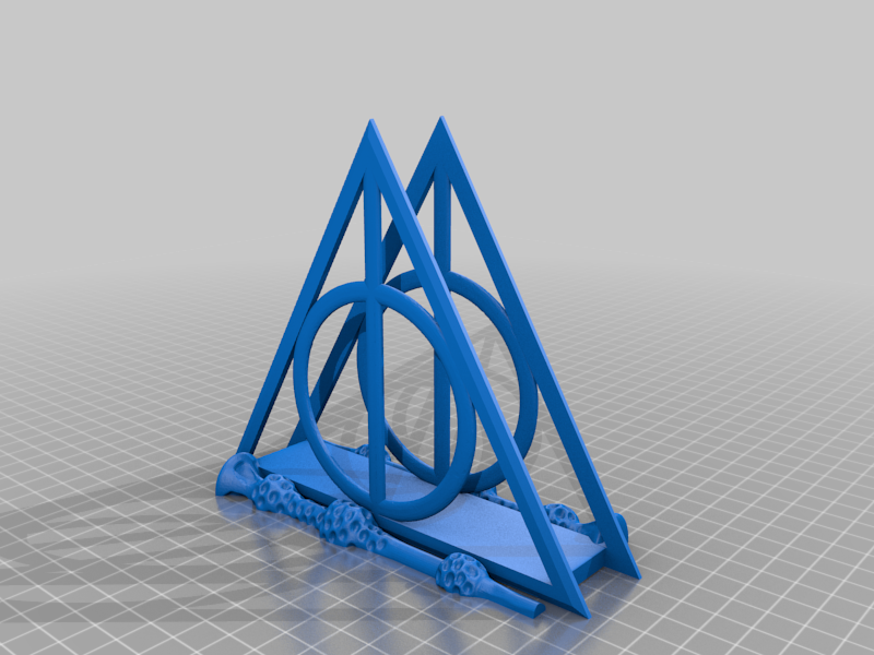 Free 3D file Deathly Hallows Napkin Holder & Elder Wand・3D print design ...