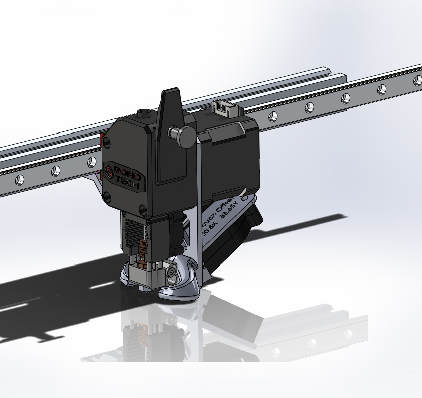 Free 3D file Mosquito Mount on linear rail with BMG-M, 5015 fan and BL ...