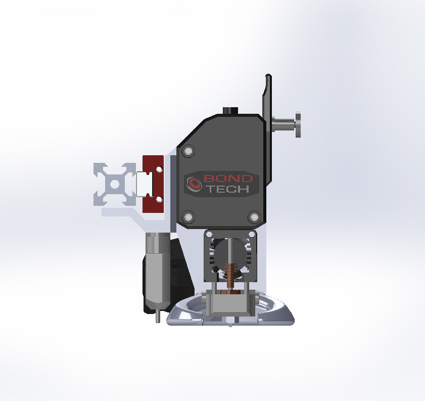 Free 3D file Mosquito Mount on linear rail with BMG-M, 5015 fan and BL ...