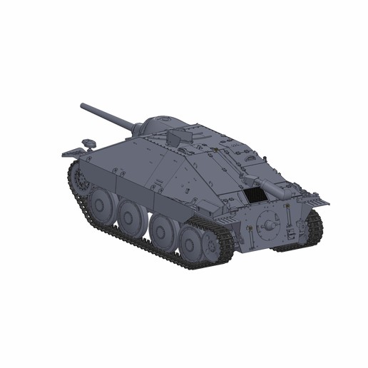 Download STL file Jagdpanzer 38(t) Hetzer scale 1/16 - 3D printable RC ...