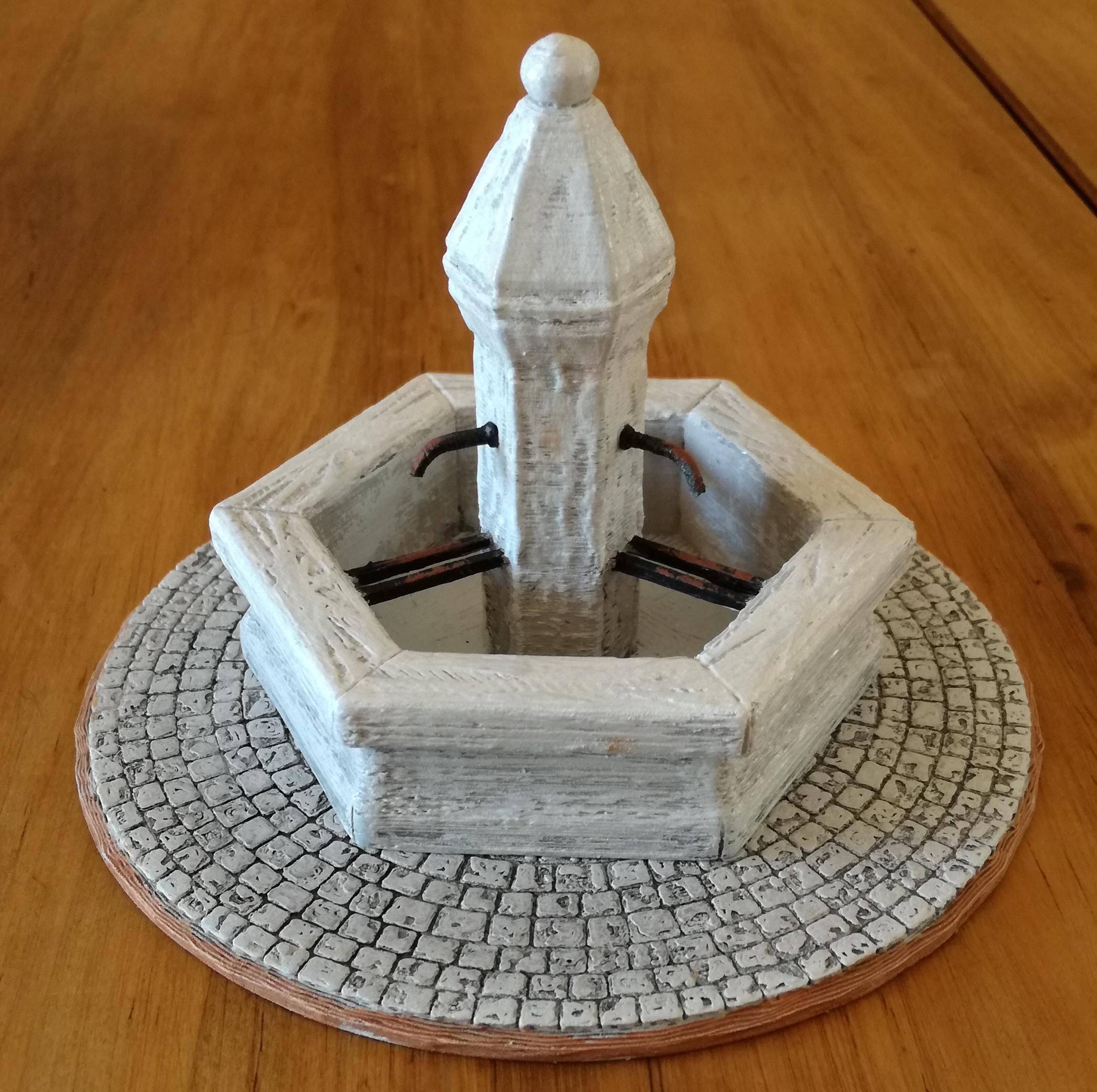 Fichier STL Fontaine pour crèche provençale.・Objet imprimable en 3D à ...