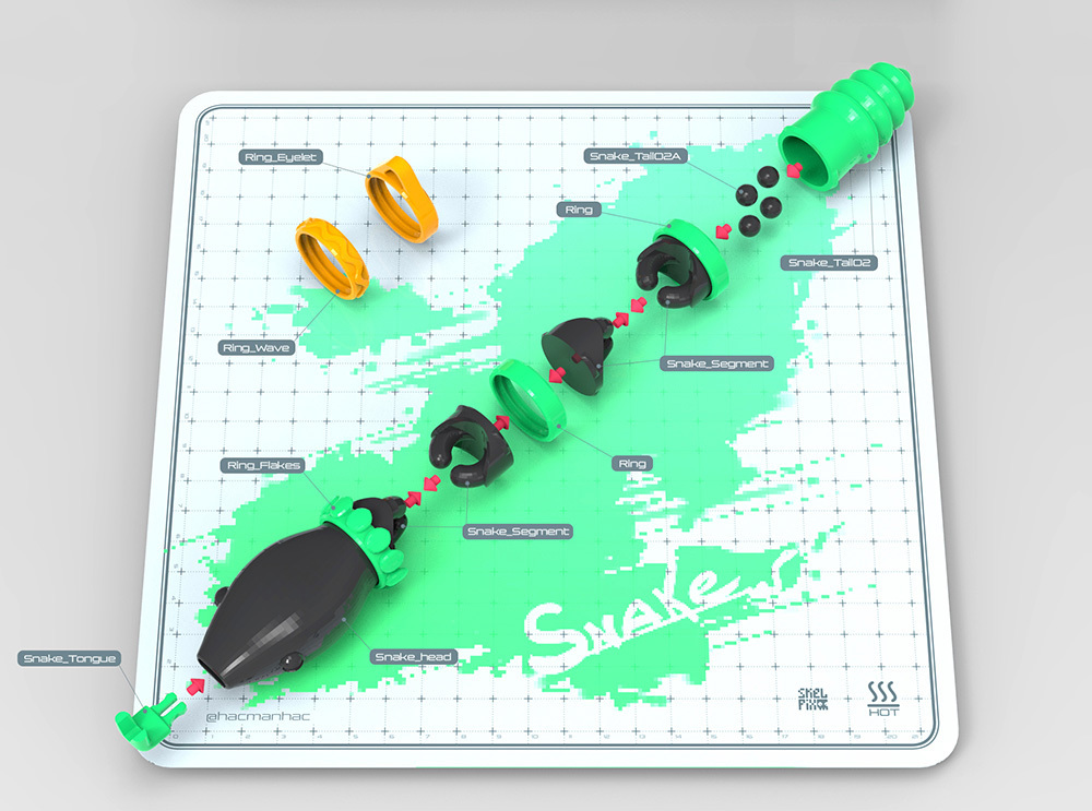 Free STL file Snake 🐍・3D printing design to download・Cults