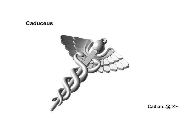 STL file Caduceus・3D printing model to download・Cults