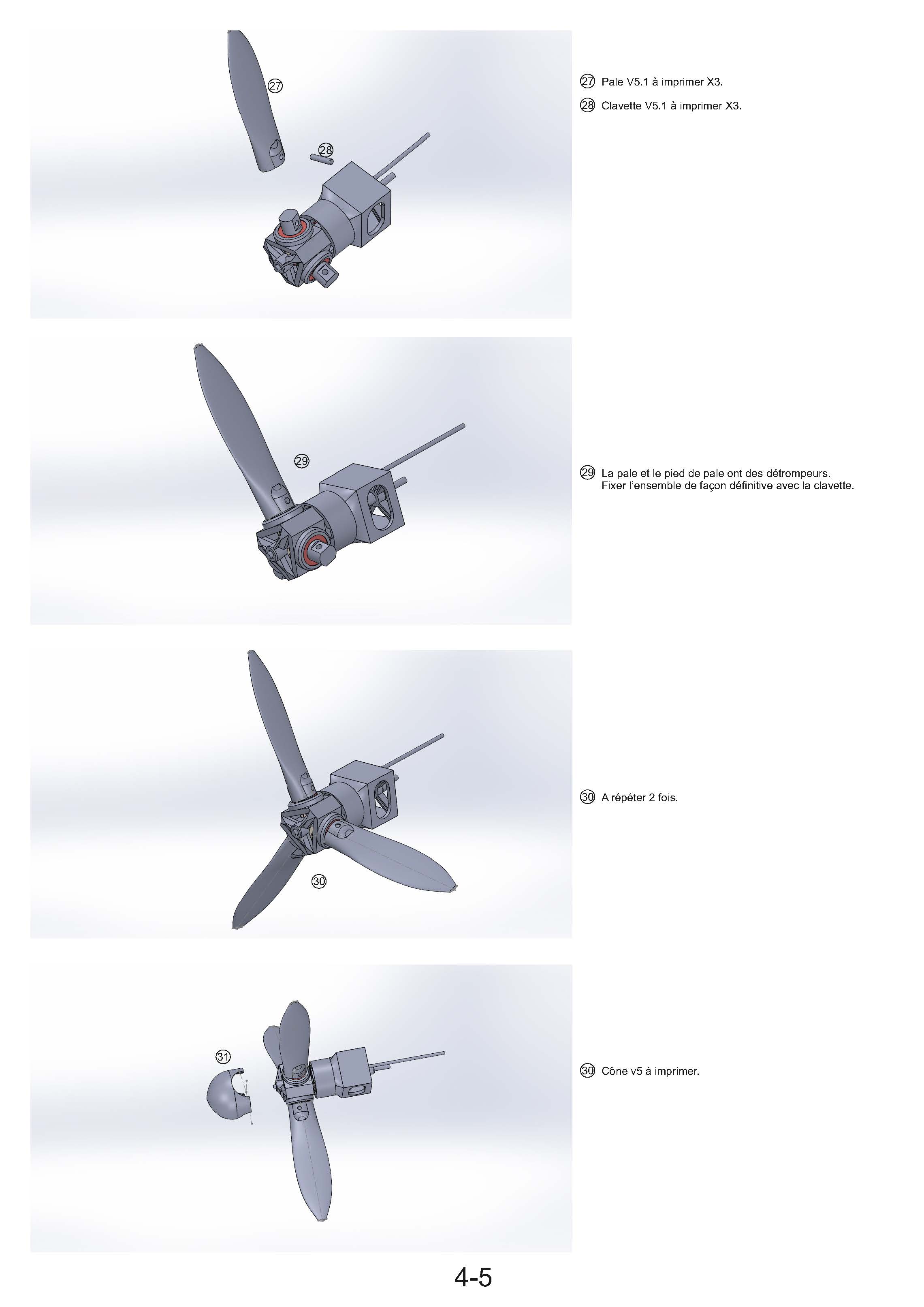 Free STL file Variable pitch propeller 🚁・3D print object to download・Cults