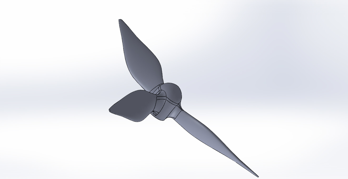 Download free STL file 3-blade propeller 140mm • 3D printing template ...