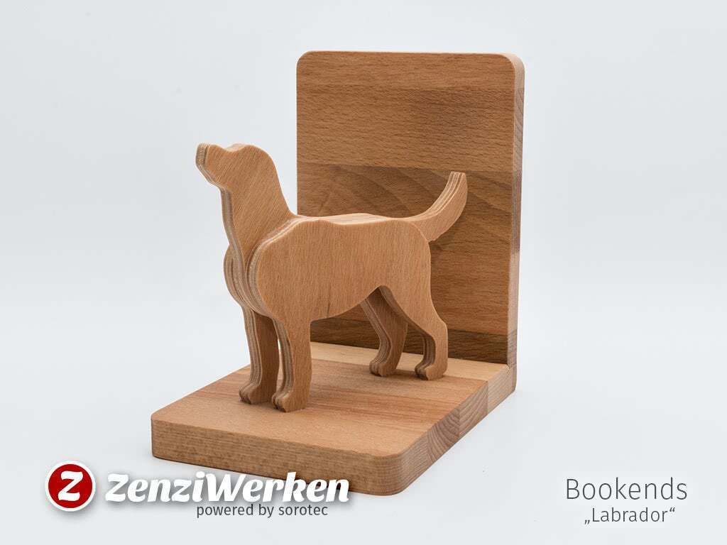 Free 3D file Bookends Labrador (cnc)・Design to download and 3D print・Cults