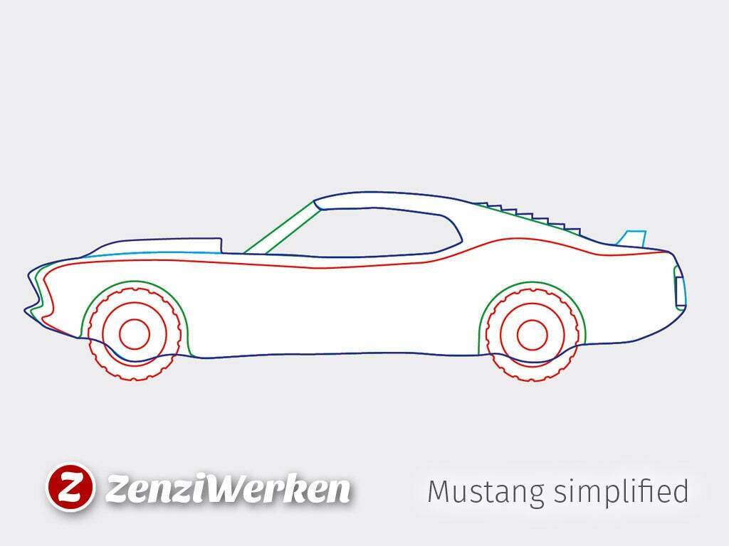 Free 3D file 1969 Mustang simplified cnc/laser 🐎・Object to download and ...