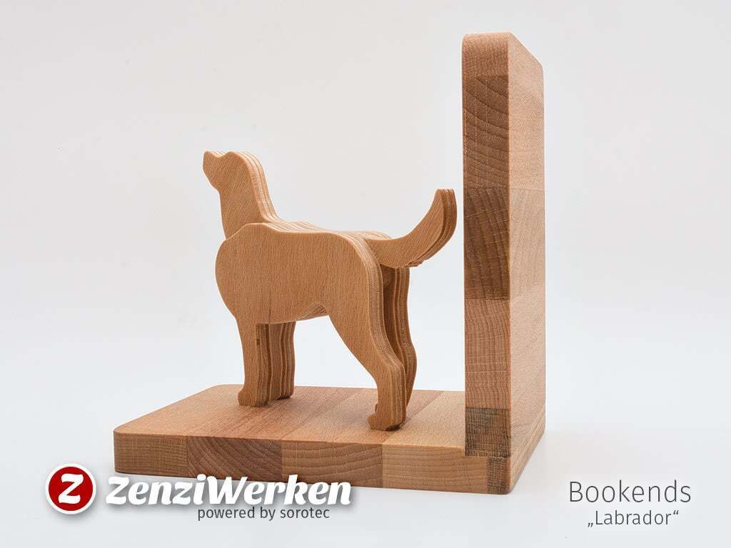 Free 3D file Bookends Labrador (cnc)・Design to download and 3D print・Cults