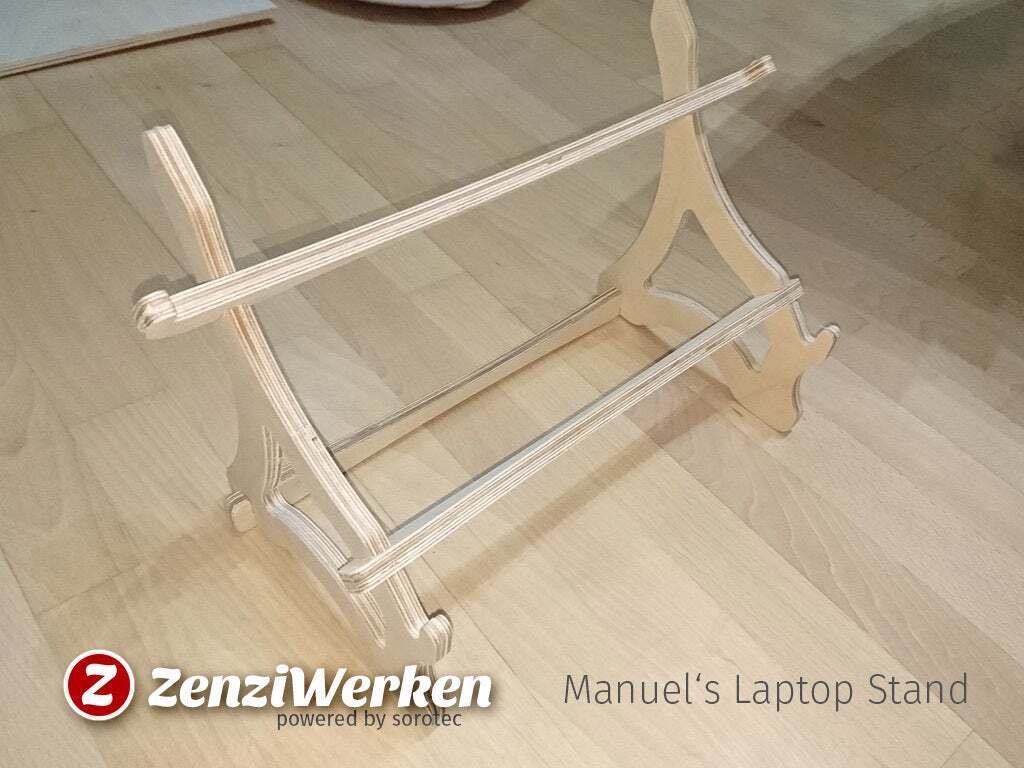 Free STL file Manuel Laptop Stand cnc/laser・Template to download and 3D ...