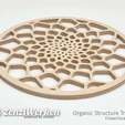 Download free STL file Various Organic Structure Trivets cnc/laser • 3D ...