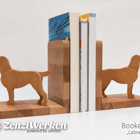 Download free 3D printer designs Bookends Labrador (cnc) ・ Cults