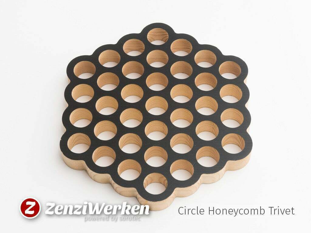Free STL file Circle Honeycomb Trivet・3D printer design to download・Cults
