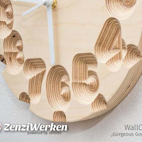 Download free 3D printer designs Clock Face "Gorgeous Gorges" cnc ・ Cults