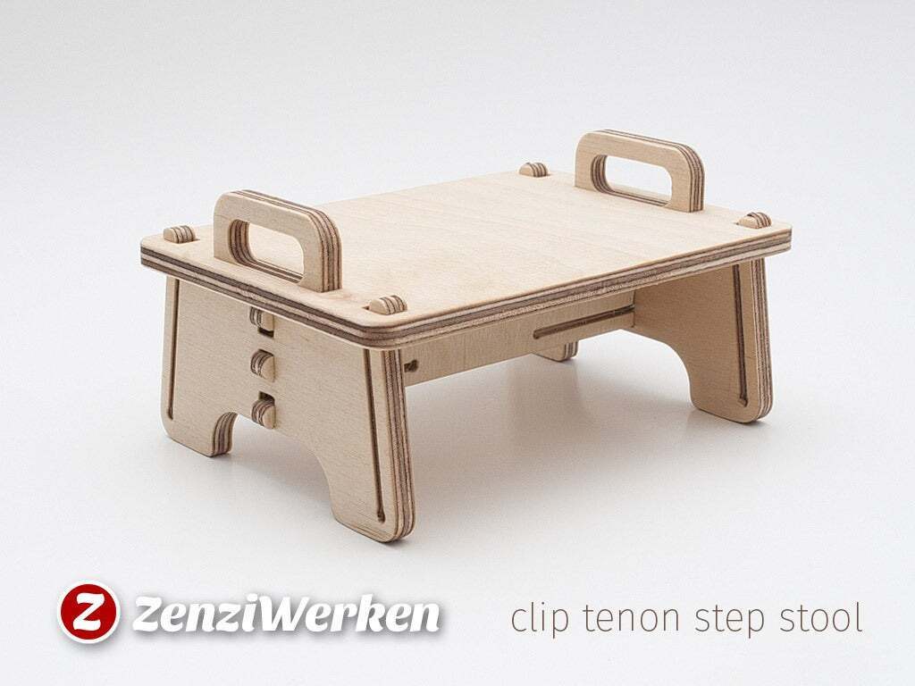 Free STL file Clip Tenon Step Stool cnc・3D printable model to download ...