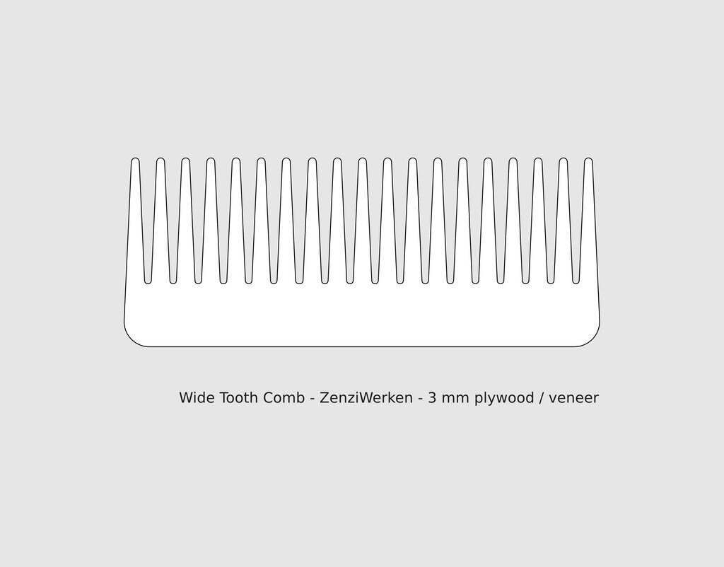 Free STL file Wide Tooth Comb (cnc/laser)・3D printer model to download ...