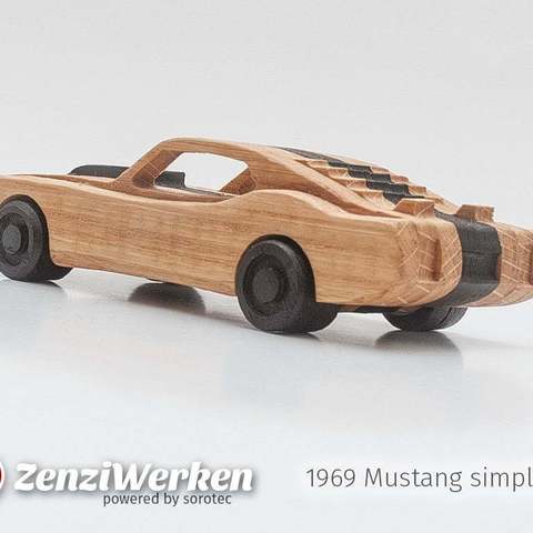 Download free 3D printing models 1969 Mustang simplified cnc/laser ・ Cults