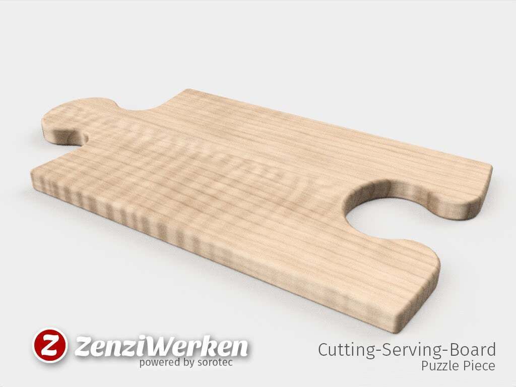 Download free STL file Serving-Cutting-Board cnc • 3D printer design ...