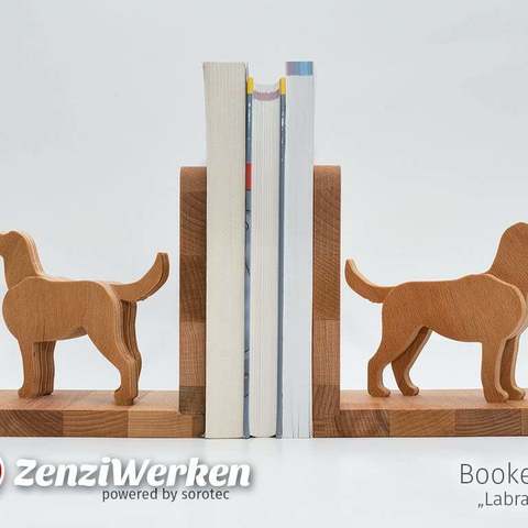 Download free 3D printer designs Bookends Labrador (cnc) ・ Cults