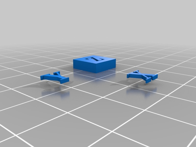 Free 3D file dual extrusion test for tuning offset second end - pièce ...