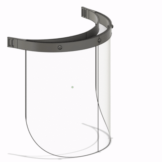 Descargar archivos 3D gratis Protector facial con sujeción de remache ...