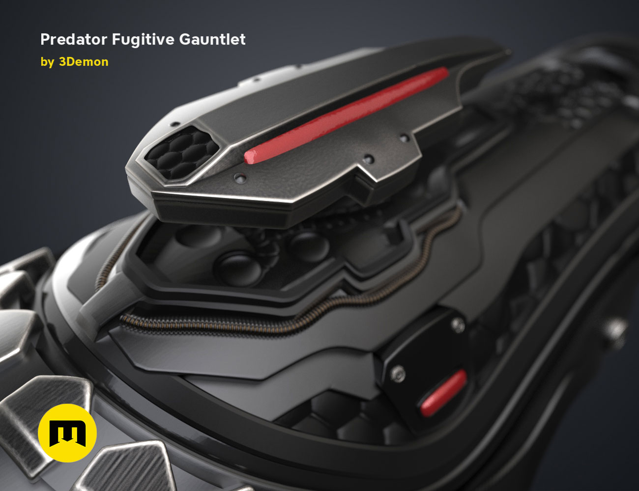 STL file Predator Fugitive Gauntlet 👽・3D printer design to download・Cults