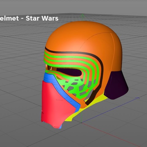 Download STL file KyloRen's helmet - Star Wars ・ Cults