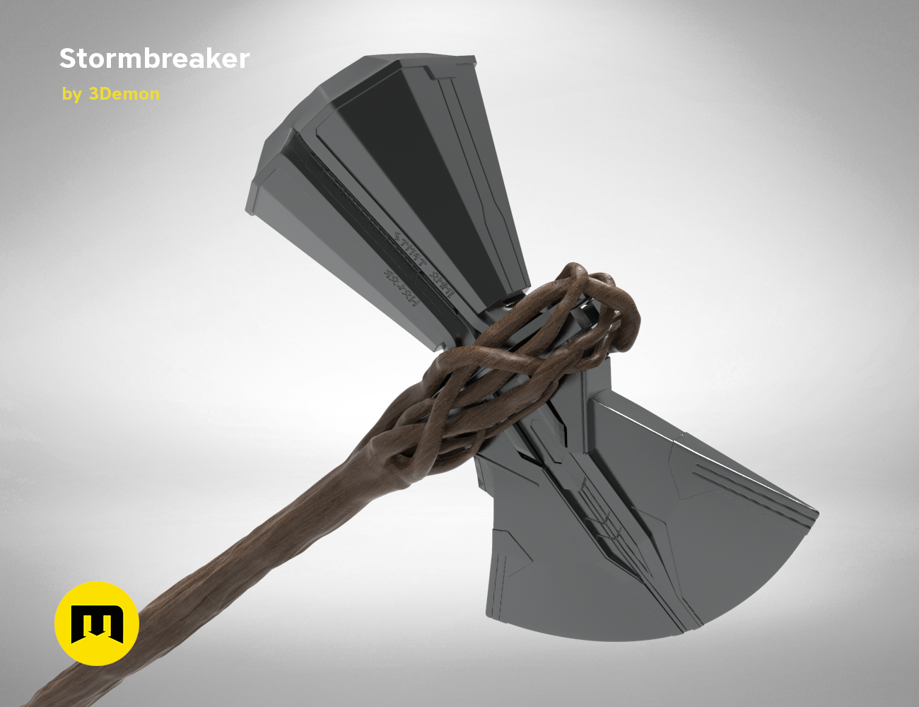 Download OBJ file Storm Breaker – Thor Axe • 3D printer model ・ Cults