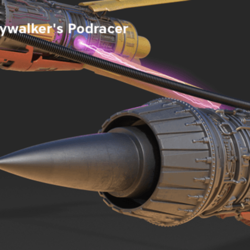 Download STL file Anakin Skywalker's Podracer • 3D print design ・ Cults