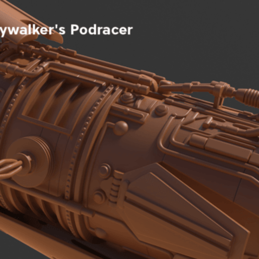 Download 3D printer designs Anakin Skywalker's Podracer ・ Cults