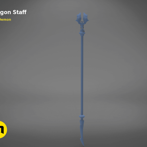 Download STL file Dragon Staff • 3D print object ・ Cults