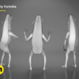 Download OBJ file Peely Fortnite Banana Figures • 3D printing template ...