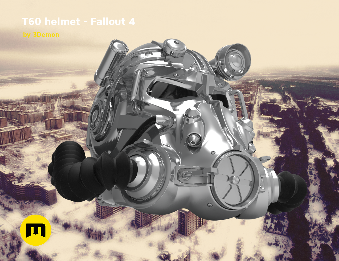 OBJ file T60 helmet - Fallout 4 🪖・3D printer design to download・Cults