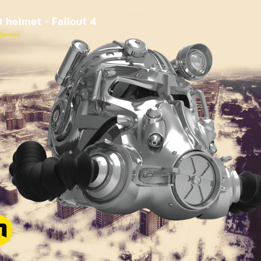 Download 3D printing designs T60 helmet - Fallout 4 ・ Cults