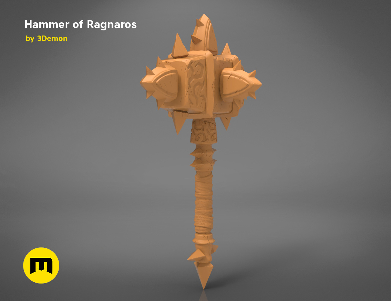 Download STL file Hammer of Ragnaros - World of Warcraft • 3D print ...