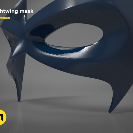 Download OBJ file Nightwing mask • 3D printable model ・ Cults