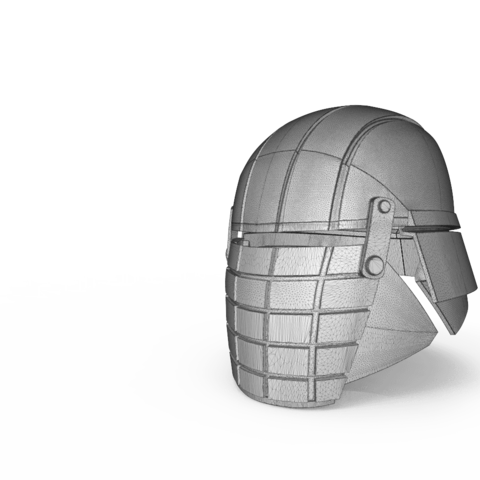 Download 3D printer files Rogue - Knights of Ren Helmet, Star Wars mask ...