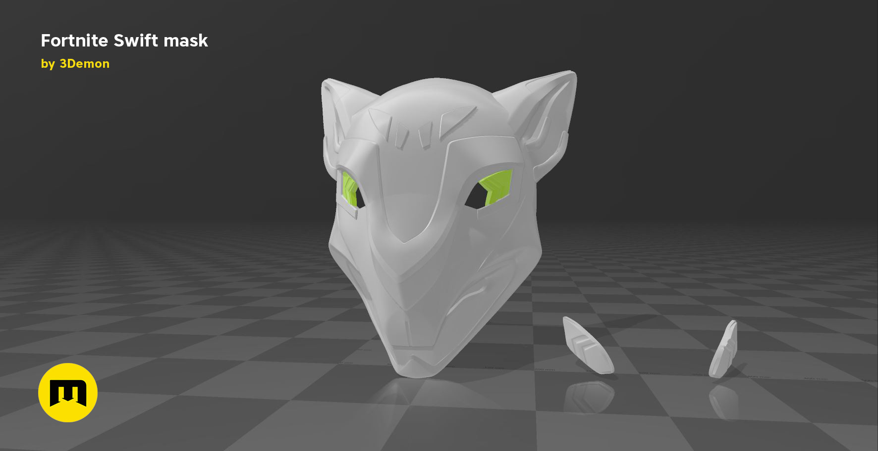 STL-Datei Fortnite Swift Maske 🆒・3D-Druck-Idee zum Herunterladen・Cults