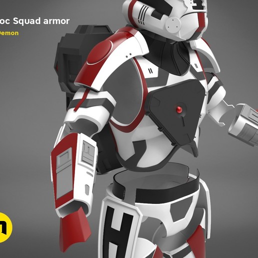 Download STL file Havoc Squad armor • 3D printer object ・ Cults