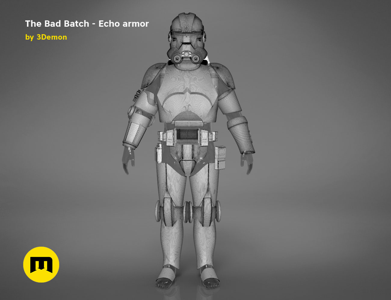 3D file The Bad Batch Echo armor 🪖・3D printable model to download・Cults