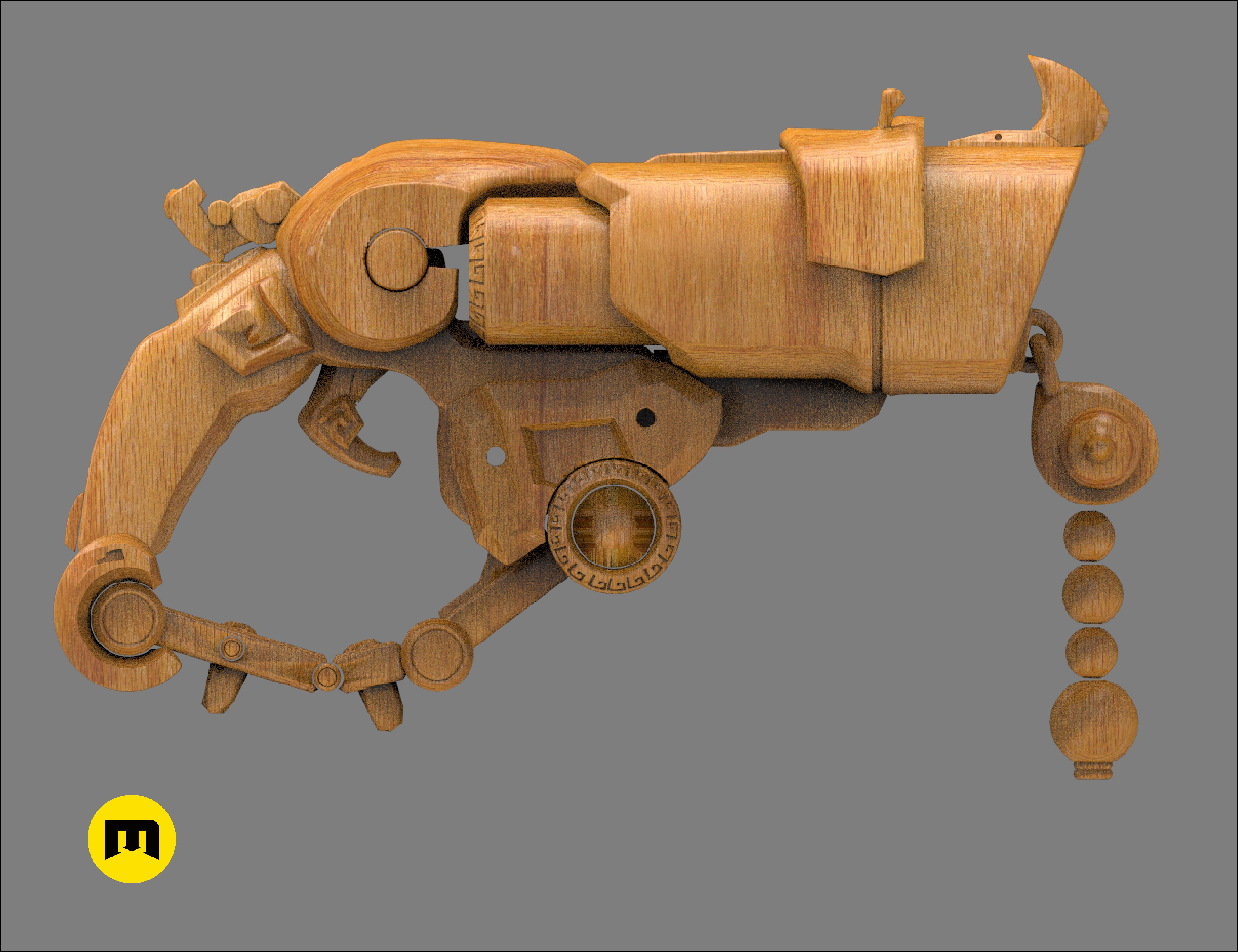 Download STL file Overwatch Roadhog Gun Bajie • Model to 3D print ・ Cults