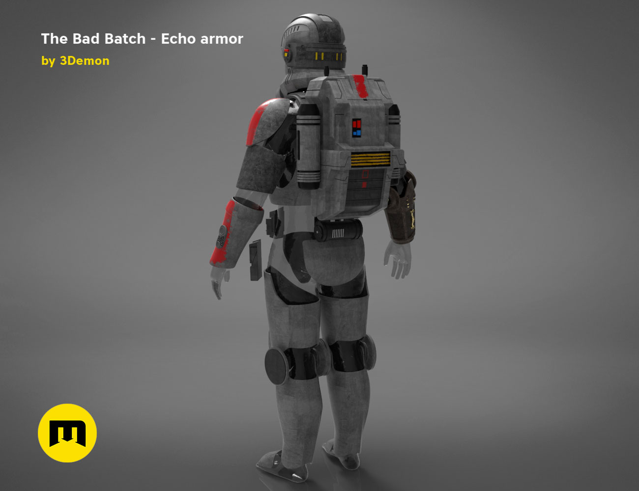 3D file The Bad Batch Echo armor 🪖・3D printable model to download・Cults