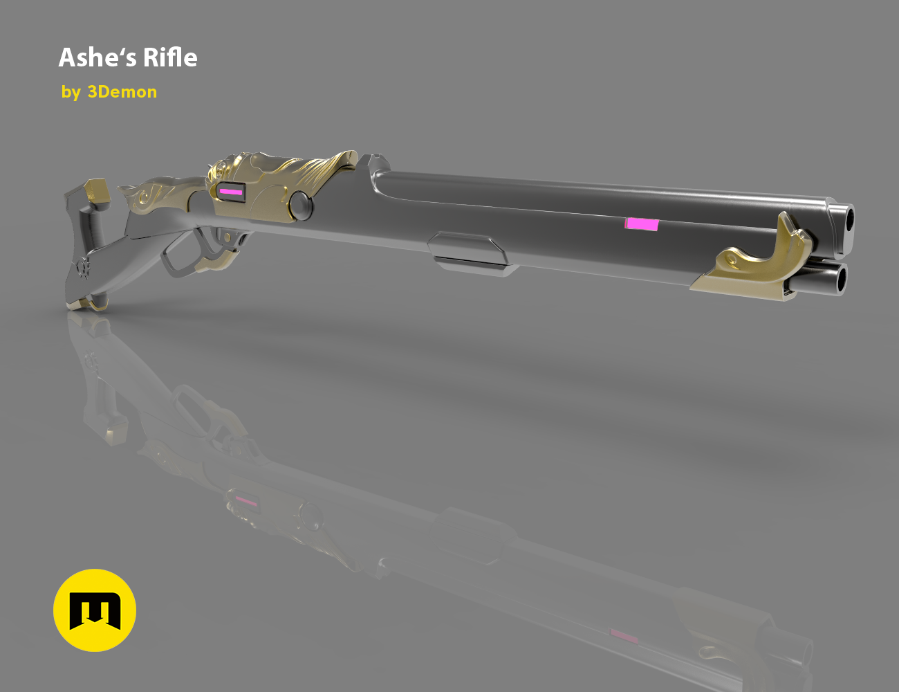 Fichier STL Le fusil d'Ashe dans Overwatch. 👾・Modèle pour imprimante 3D ...