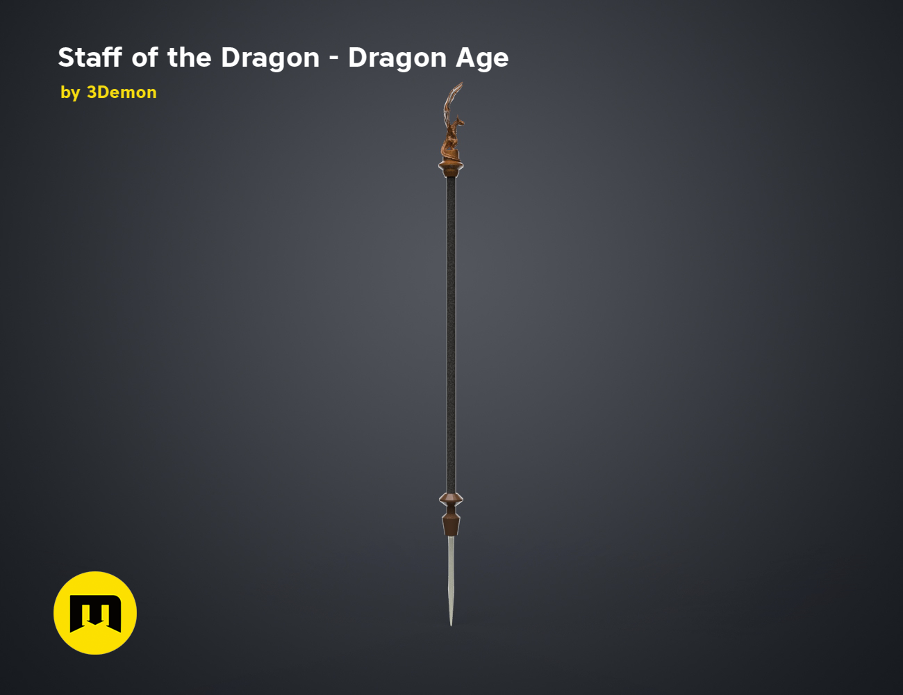 3D file Staff of the Dragon – Dragon Age・3D print design to download・Cults