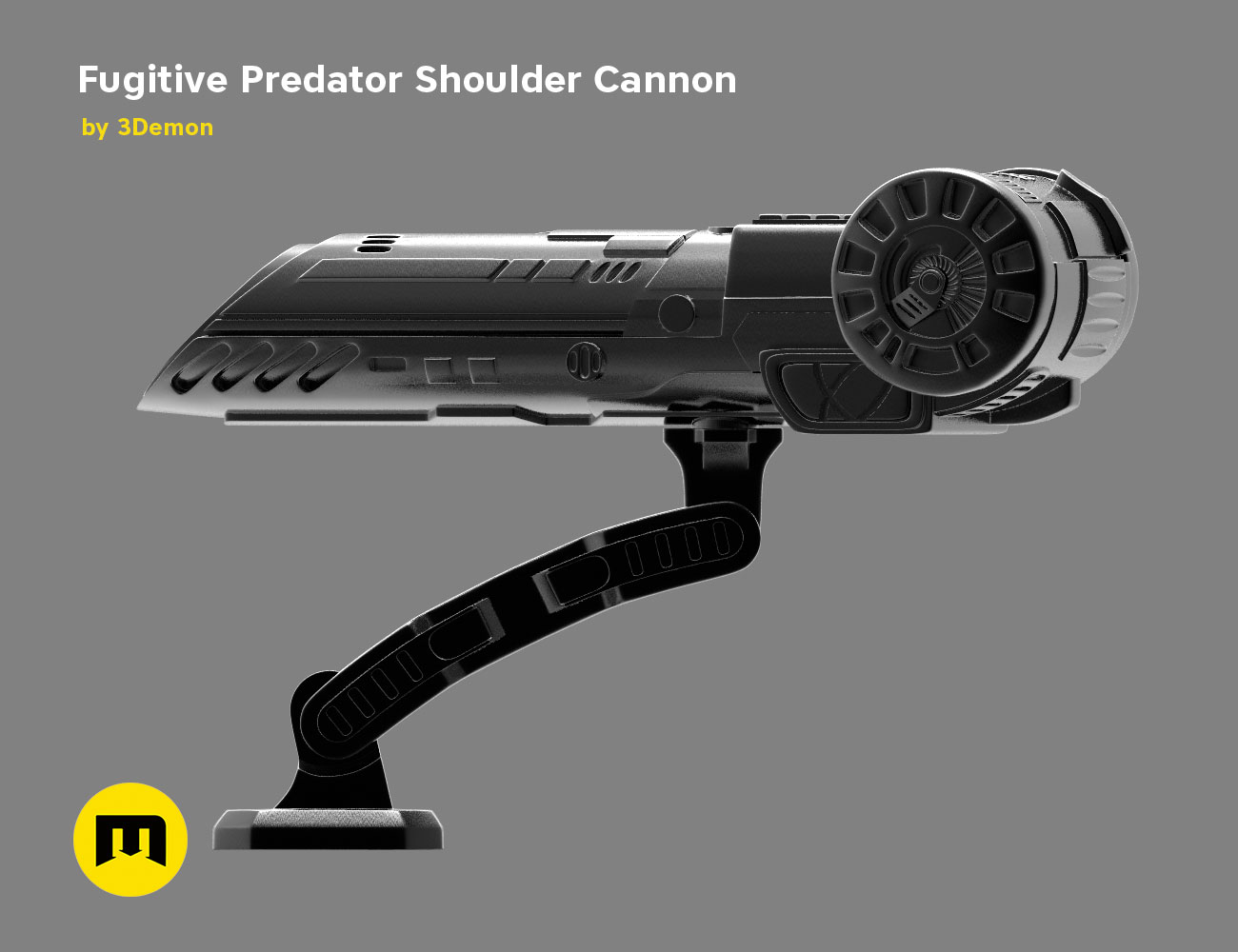 Download OBJ file Predator Plasma Cannon • 3D printable design ・ Cults