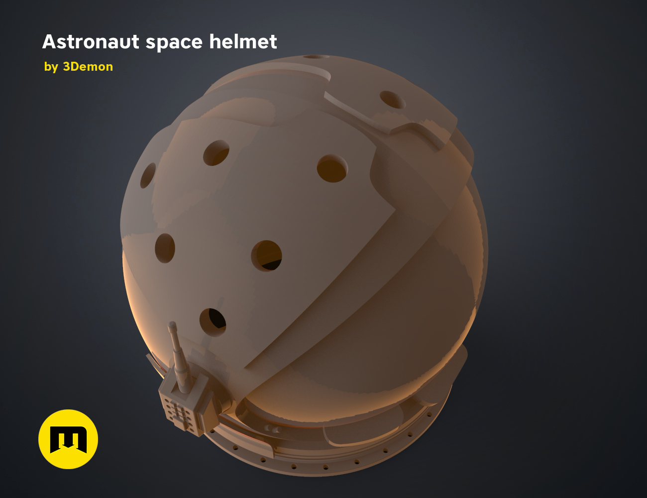3D file Astronaut space helmet 🧑‍🚀・3D printer design to download・Cults