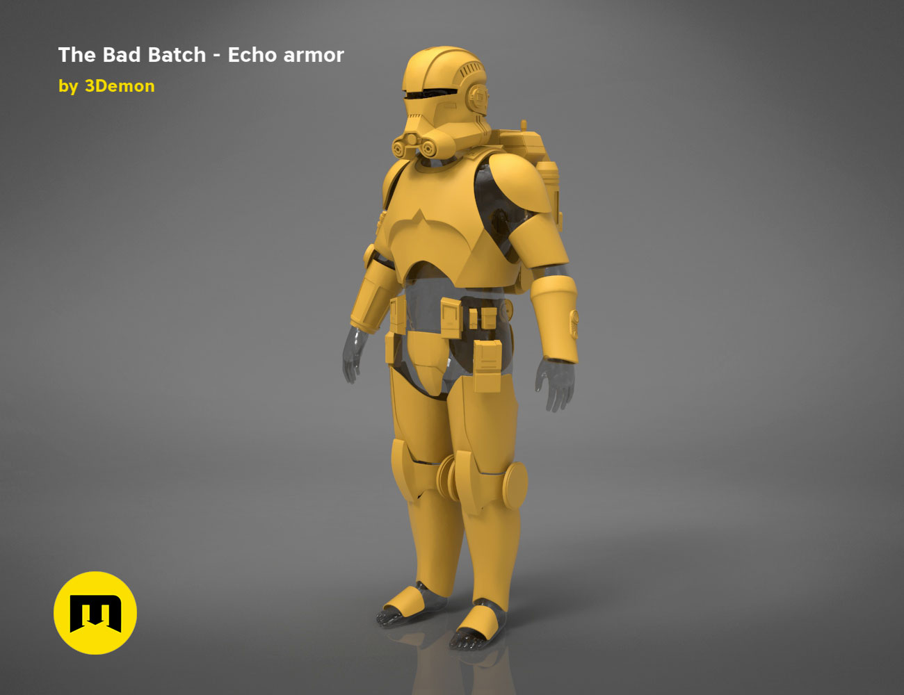 3D file The Bad Batch Echo armor 🪖・3D printable model to download・Cults