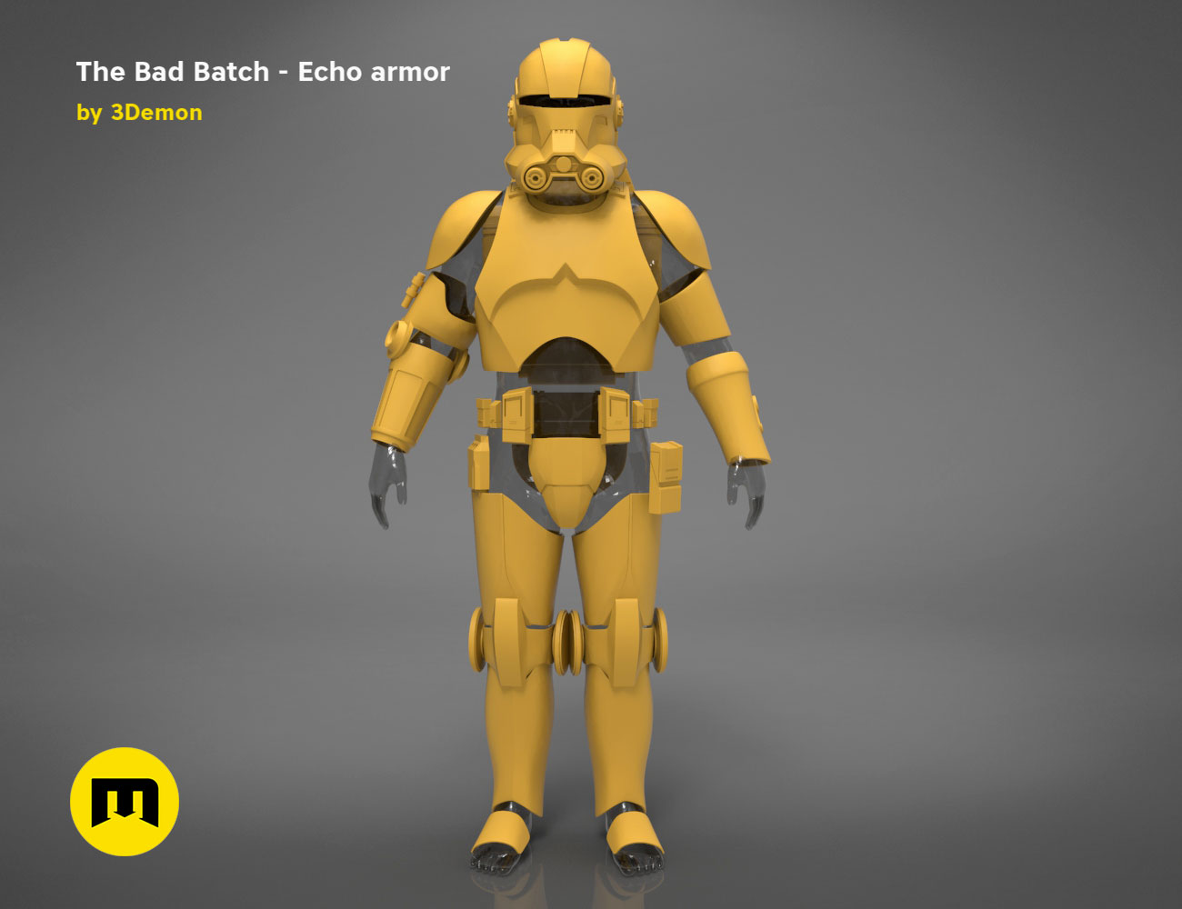 3D file The Bad Batch Echo armor 🪖・3D printable model to download・Cults