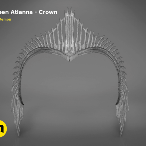 Download 3D printing templates Atlanna Crown ・ Cults