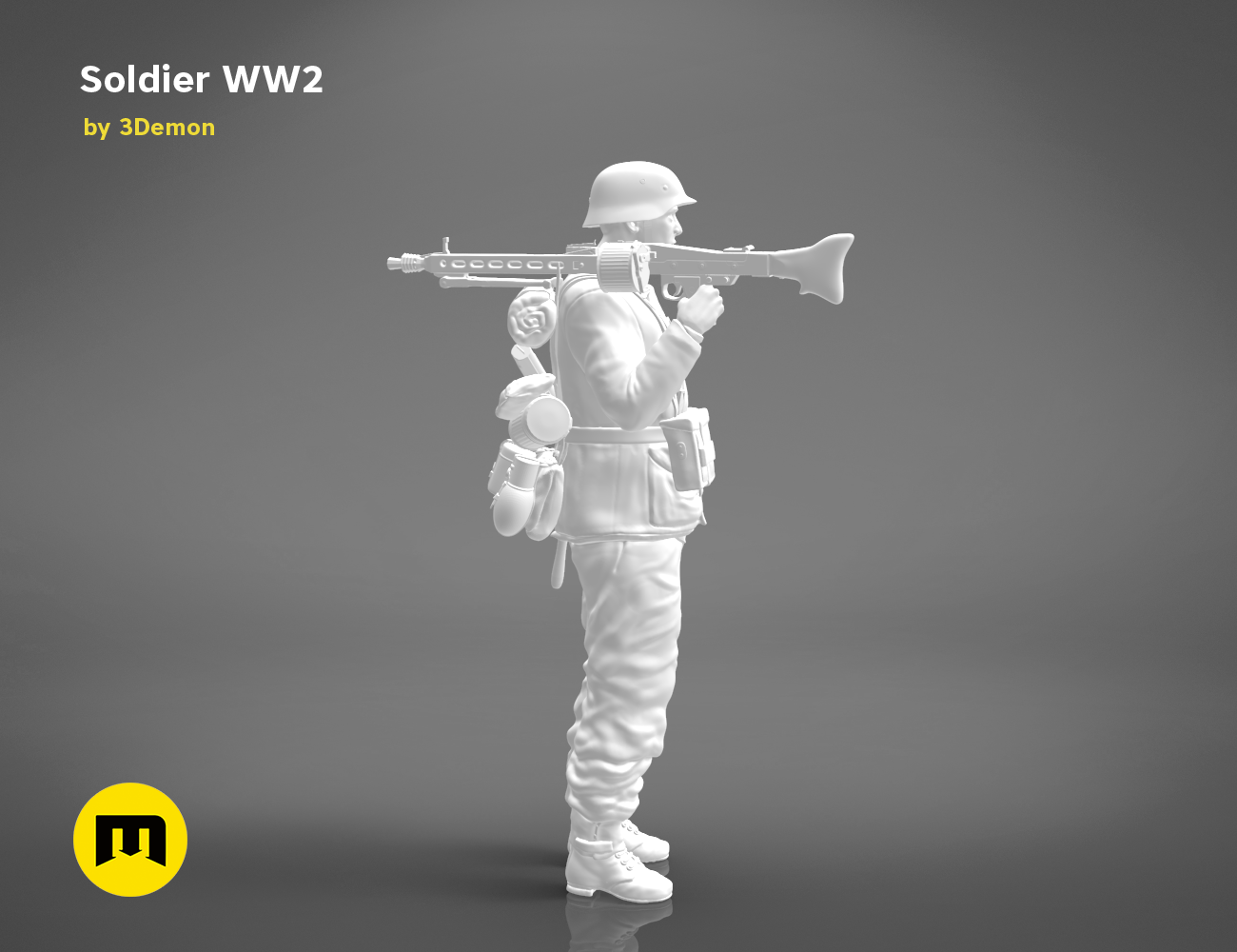 STL file Soldier of World War 2 – FIGURE 3D MODEL 🫡・3D printing design ...